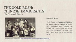 Gold Rush Chinese immigrants at emaze Presentation