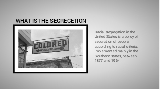 what is the segregetion at emaze Presentation