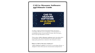 CAD to Measure Software: An Ultimate Guide at emaze Presentation