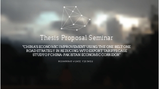 Thesis Proposal Seminar at emaze Presentation