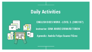 Daily Activities at emaze Presentation