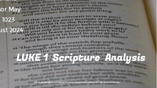LUKE 1 SCRIPTURE ANALYSIS at emaze Presentation