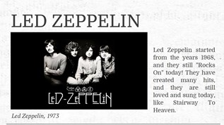 Led Zeppelin at emaze Presentation