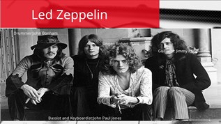 Led Zeppelin at emaze Presentation