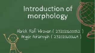 Introduction of morphology at emaze Presentation