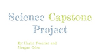 Science Capstone project at emaze Presentation