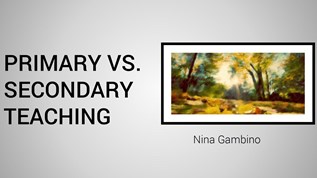 Primary vs. secondary teaching at emaze Presentation