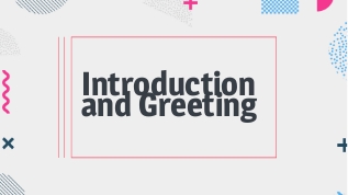 Introduction and greetings at emaze Presentation