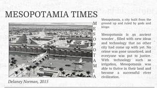 Mesopotamia Newspaper at emaze Presentation