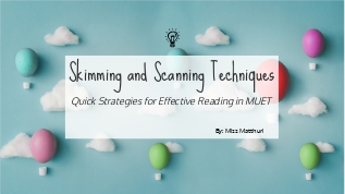 Skimming and Scanning Techniques at emaze Presentation