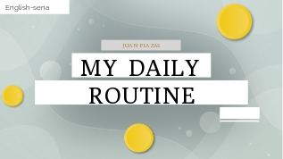 DAILY ROUTINE at emaze Presentation