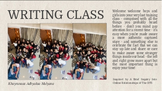 WRITING CLASS at emaze Presentation