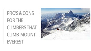 Mount Everest Project at emaze Presentation