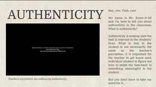 Authenticity at emaze Presentation