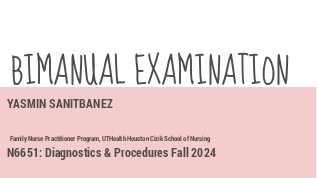 Bimanual Examination at emaze Presentation