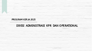 program kerja 2025 at emaze Presentation