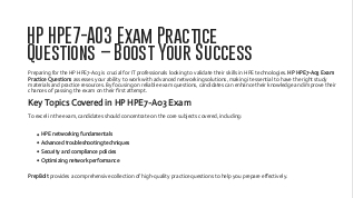HP HPE7-A03 Exam Practice Questions – Boost Your Success at emaze ...