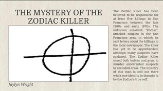 The Zodiac Killer at emaze Presentation