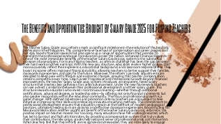 The Benefits and Opportunities Brought by Salary Grade 2025 on emaze