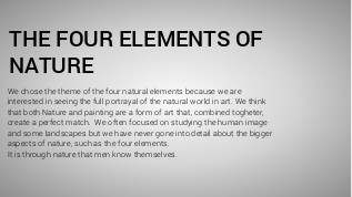 The four elements of nature at emaze Presentation