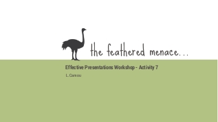 the feathered menace... at emaze Presentation