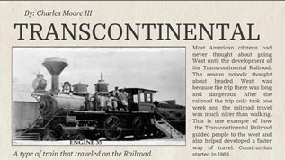 The Transcontinental Railroad at emaze Presentation