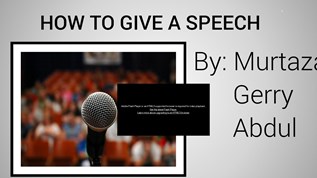 How to give speach at emaze Presentation