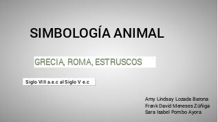 SIMBOLOGÍA ANIMAL at emaze Presentation