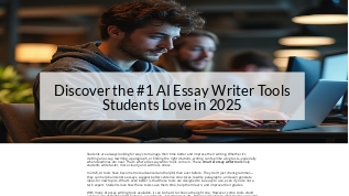 Discover the #1 AI Essay Writer Tool Students Love in 2025 on emaze