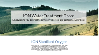 ION Water Treatment Drops on emaze