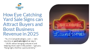 How Eye Catching Yard Sale Signs can Attract Buyers and at emaze ...