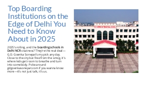 Top Boarding Institutions on the Edge of Delhi You Need to Know About in 2025 at emaze Presentation