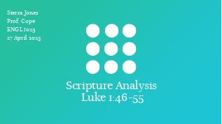 Scripture Analysis Luke 1 at emaze Presentation