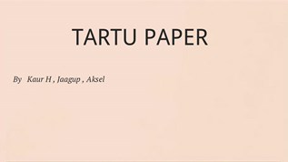 Tartu paper at emaze Presentation