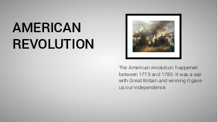 american revolution at emaze Presentation