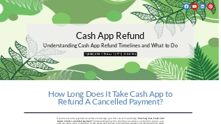 How Long Does It Take Cash App to Refund A Cancelled Payment