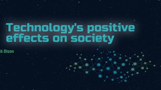 Technology's positive impact on society at emaze Presentation