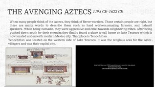 The avenging aztecs at emaze Presentation