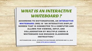 Interactive Whiteboard (IWB) at emaze Presentation