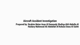 Aircraft Accident Investigation powerpoint slides.pptx at emaze Presentation