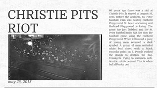 Christie pits Riot at emaze Presentation