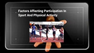 Factors affecting sport participation at emaze Presentation