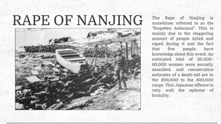 Rape Of Nanjing at emaze Presentation
