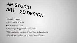 Intro to AP Studio Art - 2D at emaze Presentation