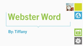 Webster Word at emaze Presentation
