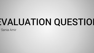 Evaluation at emaze Presentation