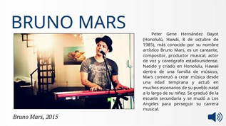 Bruno Mars Peter at emaze Presentation