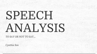 Speech Analysis at emaze Presentation