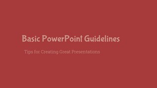 Basic Power Point Guidelines.pptx at emaze Presentation