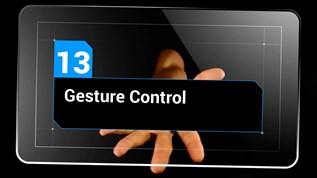 Gesture control at emaze Presentation